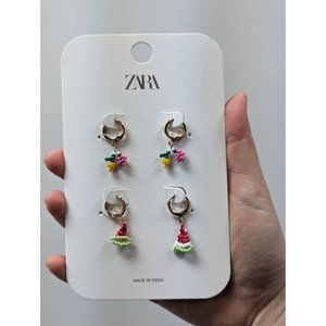 Zara | Accessories | Zara Kids 2pack Of Fruit And Bead Earrings | Poshmark